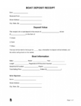 Free Boat Deposit Receipt Template Word Pdf Eforms Boat Sale And ...