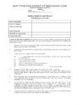 Printable Security Guard Employment Contract Security Guard Contract ...