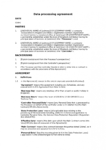 Data Processor Agreement Template Gdpr