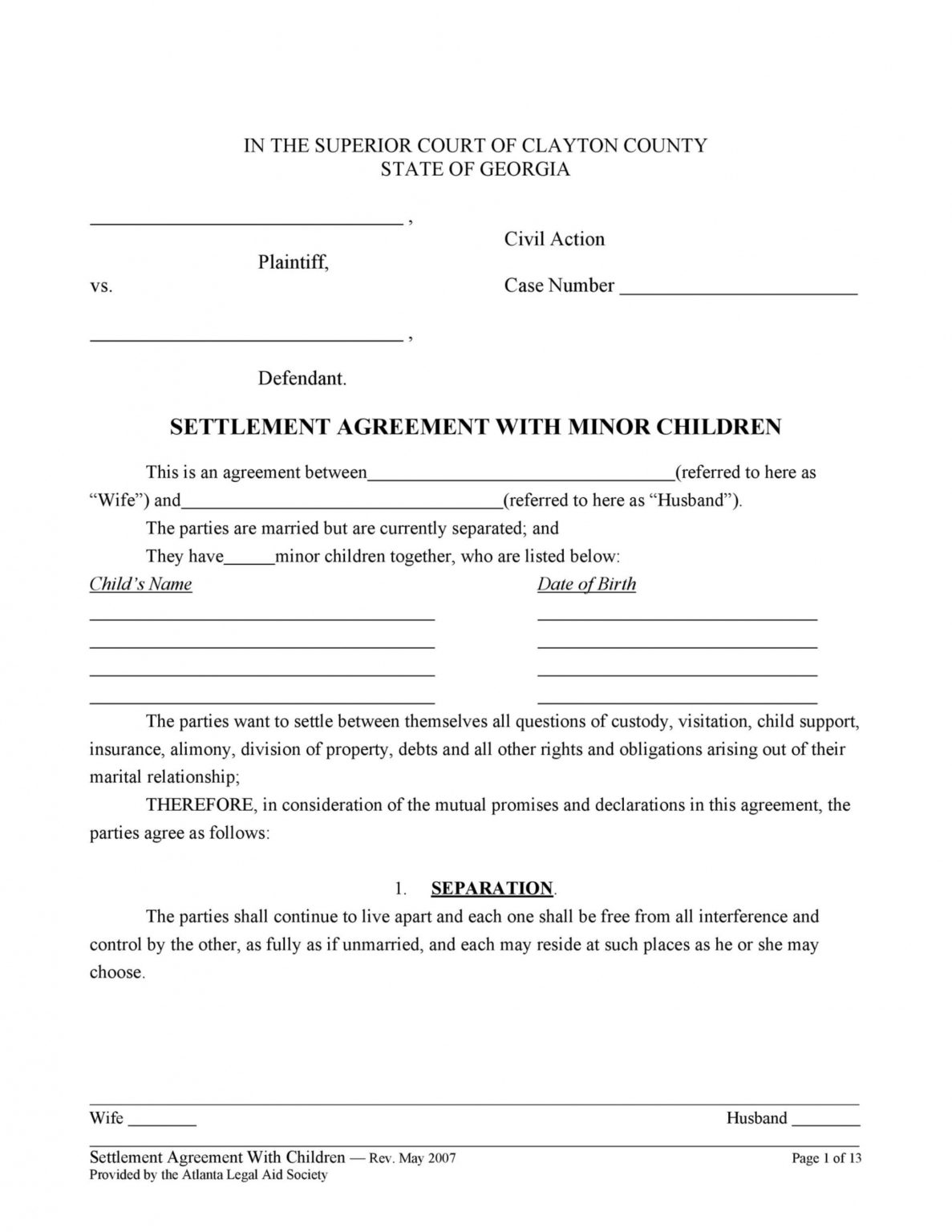 32 Free Child Support Agreement Templates Pdf & Ms Word Child Support ...