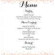 Wedding Rsvp Menu Choice Template