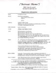 Youth Retreat Registration Form Template