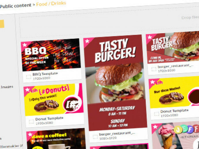 Editable 15 Free New Templates For Your Digital Menu Board Fast Food ...