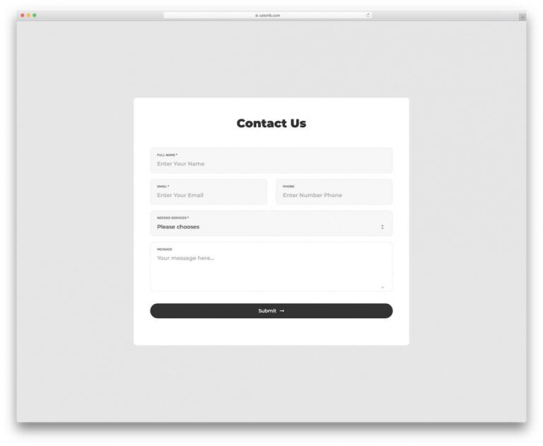 20 Best Modern Creative Free Inquiry Form Templates Colorlib Sales ...