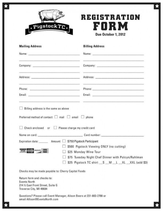 Editable Parish Registration Form Template Beautiful Good Business ...