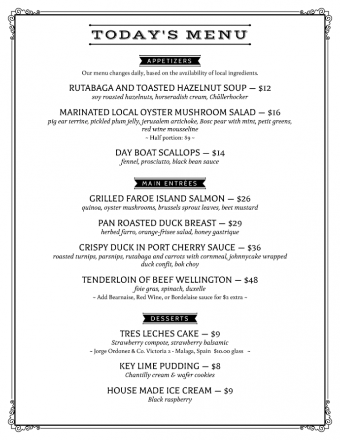 Hotel Menu Designs From Imenupro More Than Just Templates Room Service ...