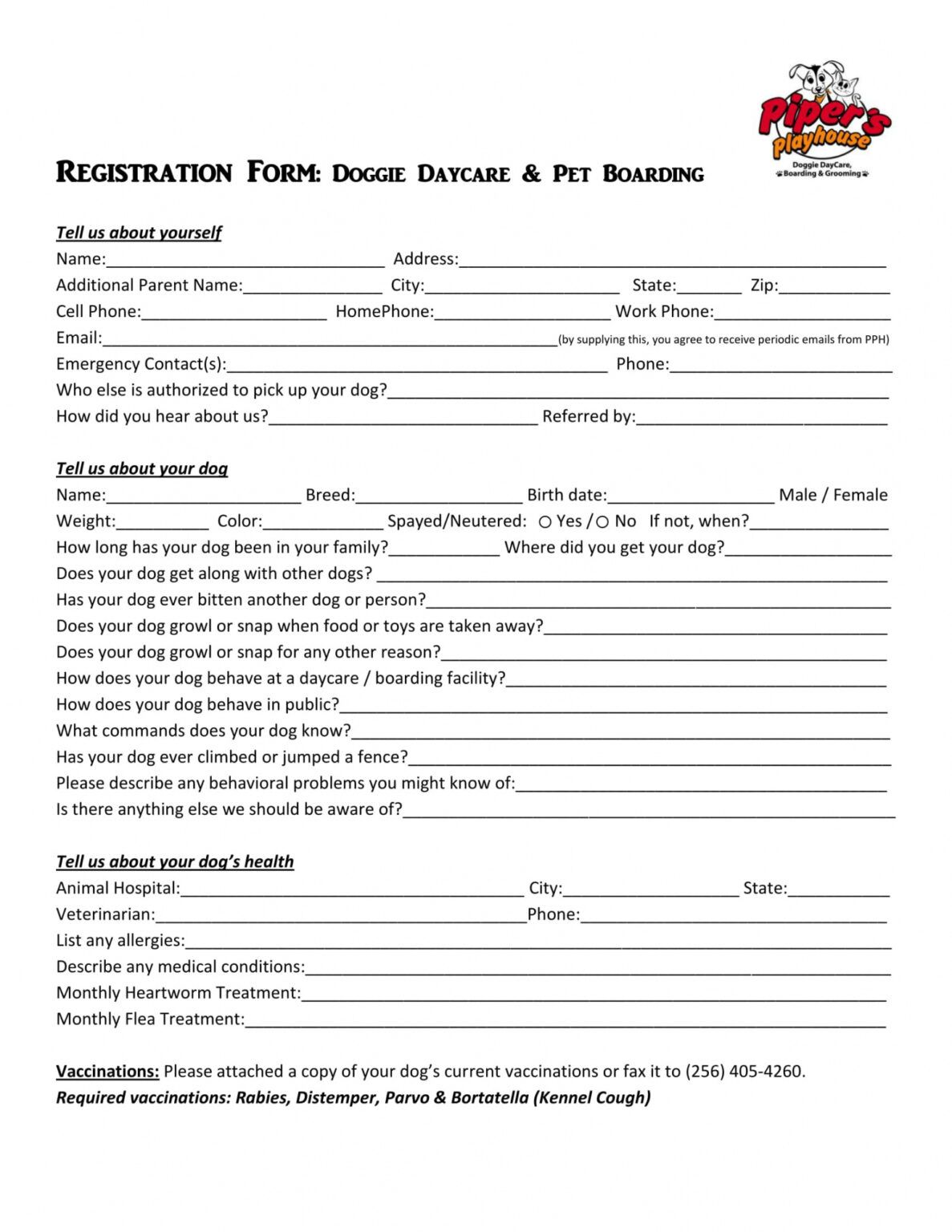 Editable Free 11 Daycare Registration Forms In Pdf Ms Word Pet Boarding ... Editable Free 11 Daycare Registration Forms In Pdf Ms Word Pet Boarding ...