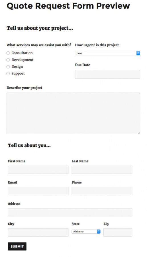Printable Ninja Forms Default Form Templates Easy Web Design Tutorials ...