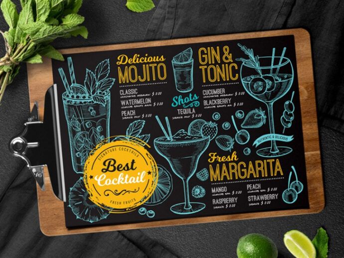 Snack Bar Menu Template