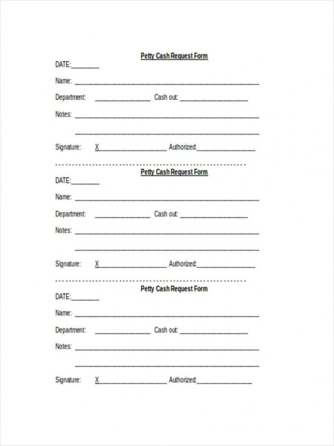 Free 7 Petty Cash Requisition Forms In Pdf Fund Request Form Template ...