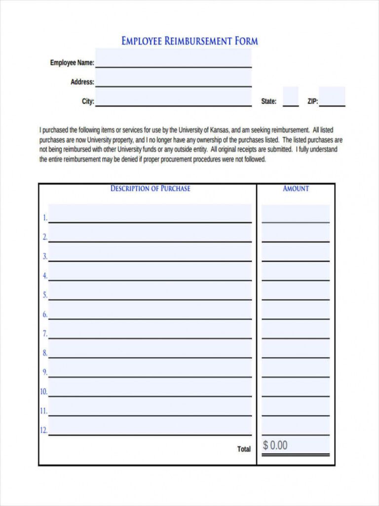 Free 9 Sample Request For Reimbursement Forms In Ms Word Reimbursement Request Form Template ...