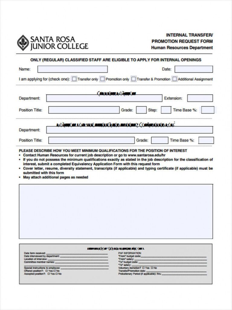Free Free 8 Promotion Request Forms In Pdf Ms Word Promotion Request ...