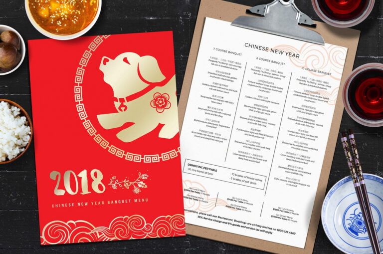 Printable Chinese New Year Menu Templates In Psd Ai & Vector Chinese ...