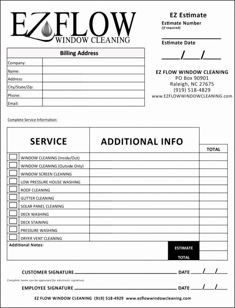 Printable Cleaning Job Application Form Template Excel Example ...
