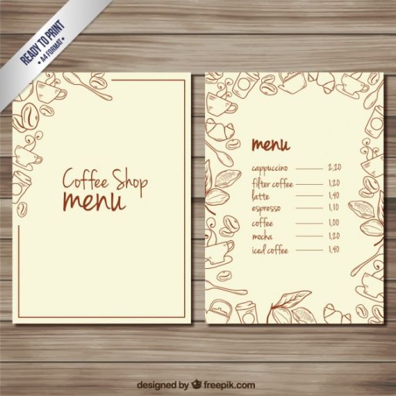 Free A La Carte Menu Template PDF Sample Minasinternational