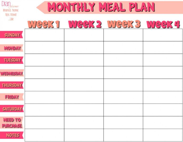 Free Monthly Lunch Menu Template Sample | Minasinternational Free Monthly Lunch Menu Template Sample | Minasinternational