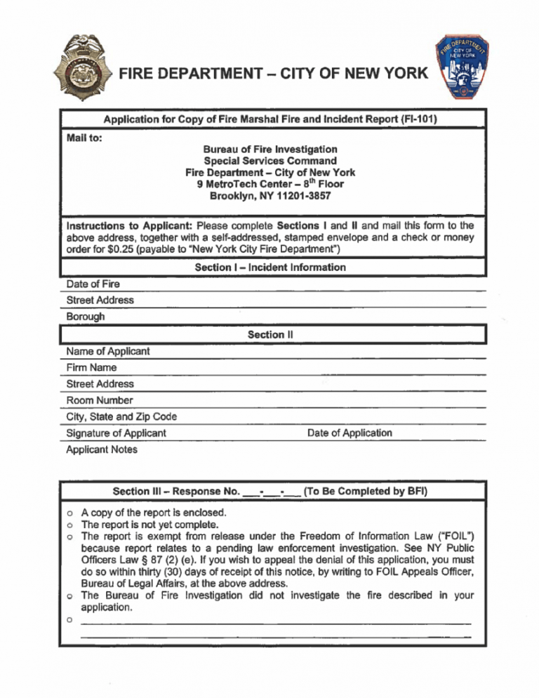 Best Fire Incident Report Form Template Word Sample | Minasinternational