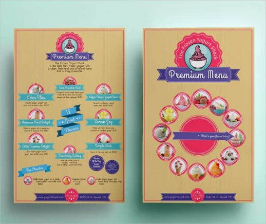 Printable Snow Cone Menu Template Doc Sample Minasinternational