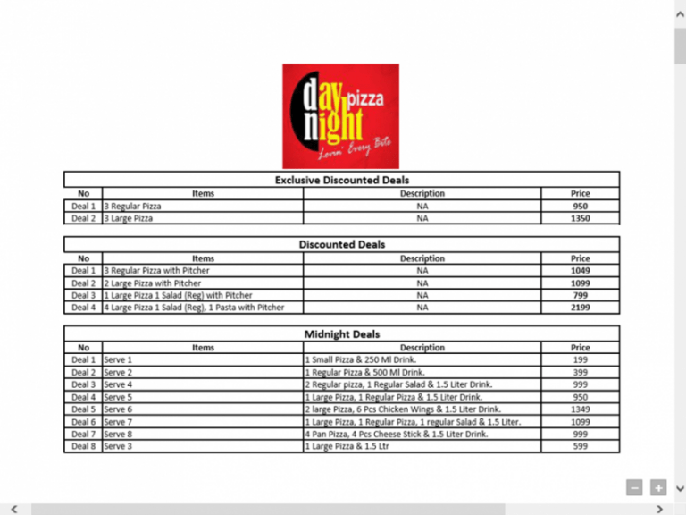 Professional Pakistani Restaurant Menu Template Excel Example ...