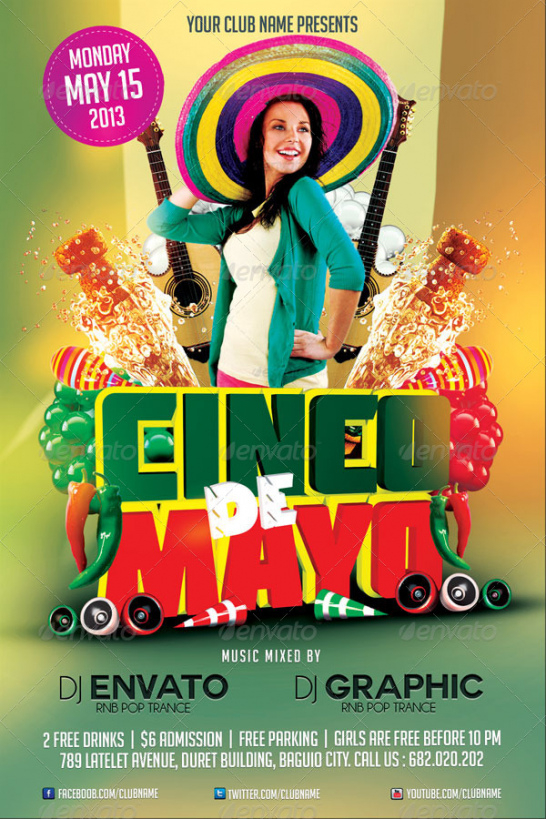 Cinco De Mayo Menu Template Example Minasinternational