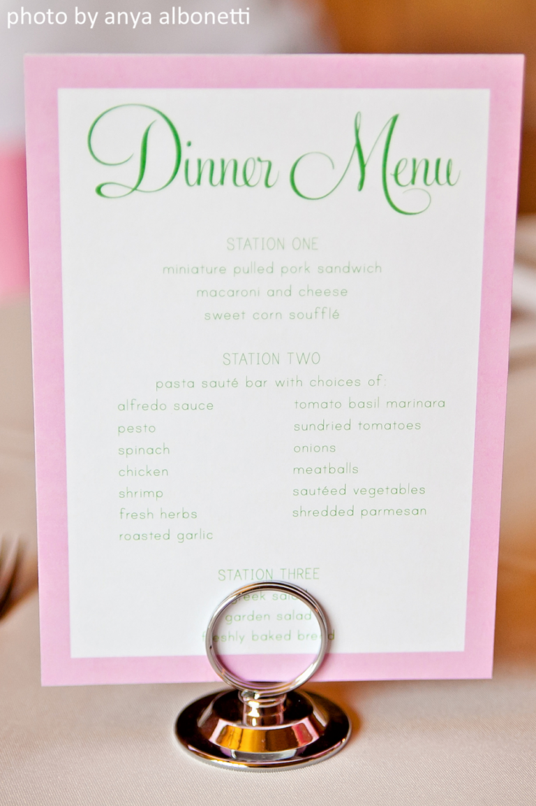 Buffet Wedding Menu Card Template Word Example | Minasinternational