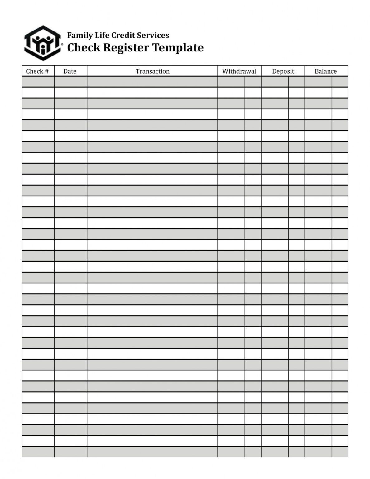 Check In Check Out Form Template
