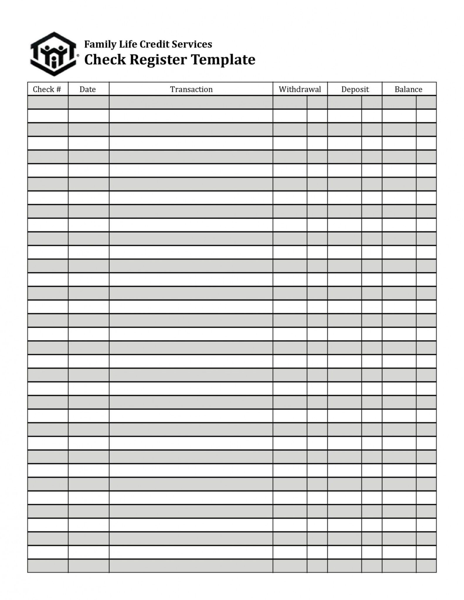Check In Check Out Form Template