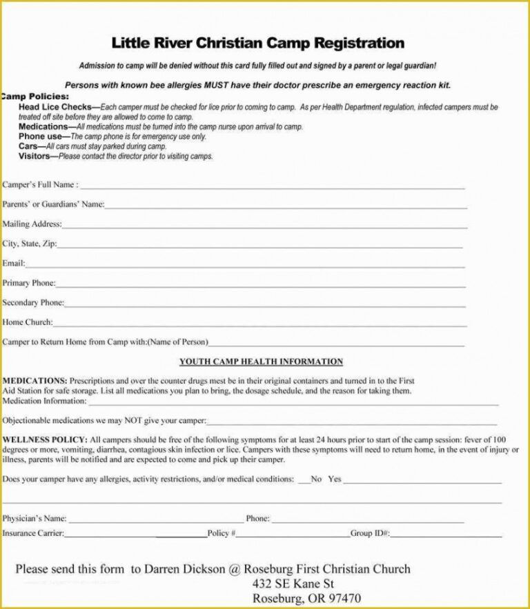 Best Color Run Registration Form Template Excel Example ...