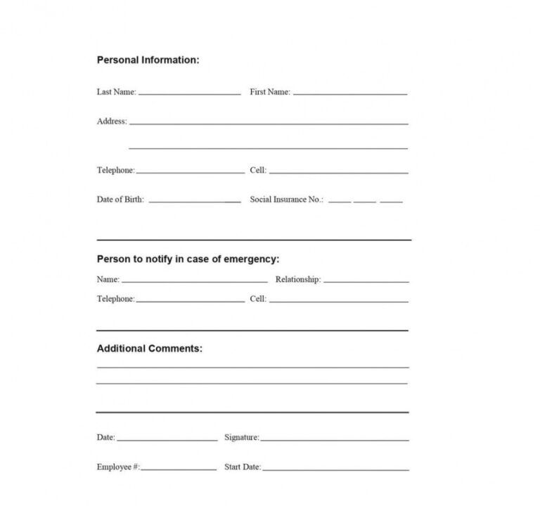 Attorney Client Intake Form Template