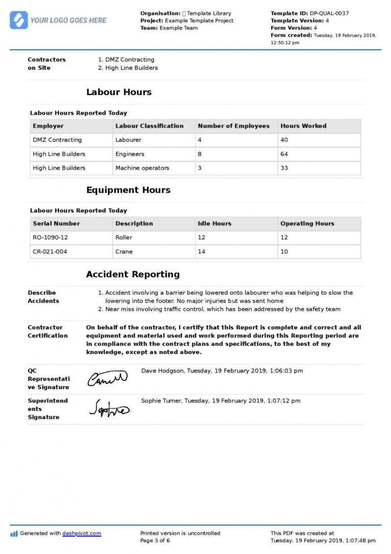 Editable Product Quality Control Form Template Example | Minasinternational
