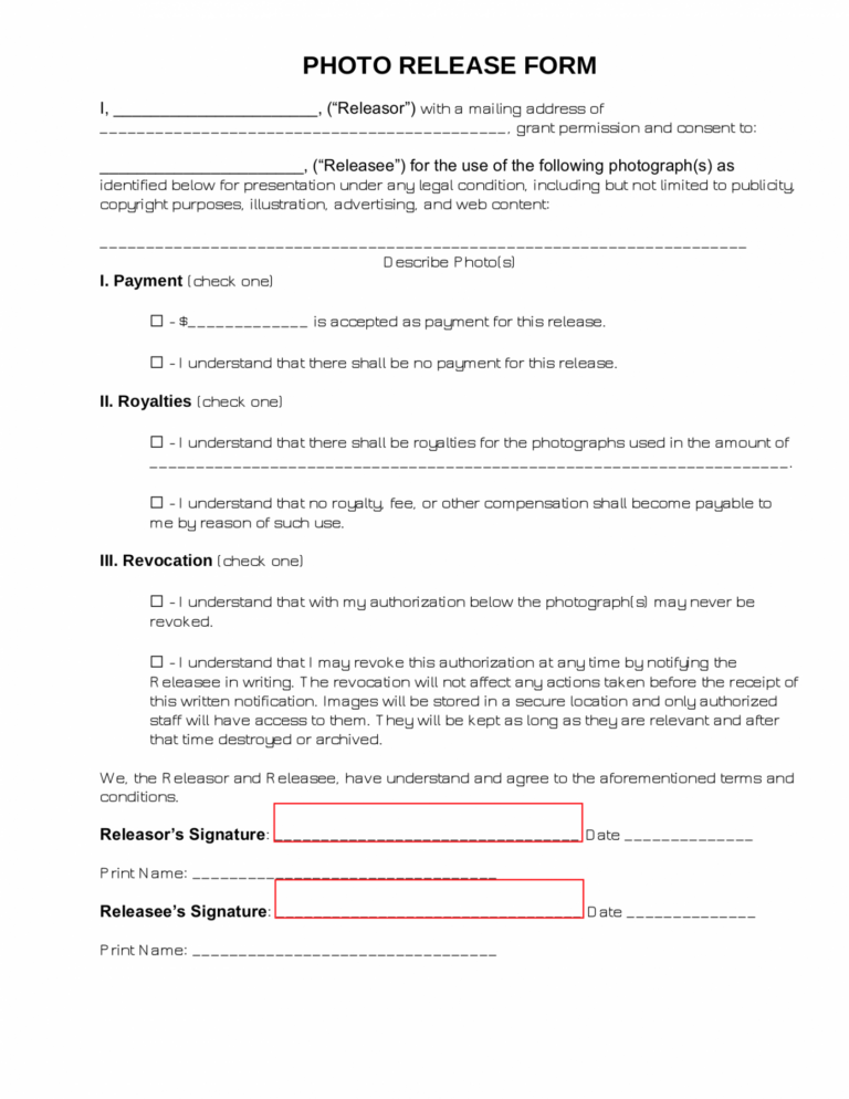 Free School Photo Release Form Template Word | Minasinternational
