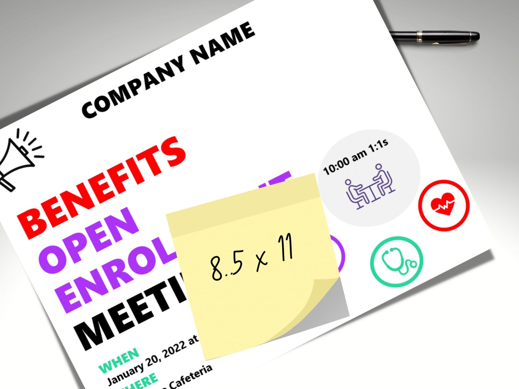 Benefits Open Enrollment Form Template