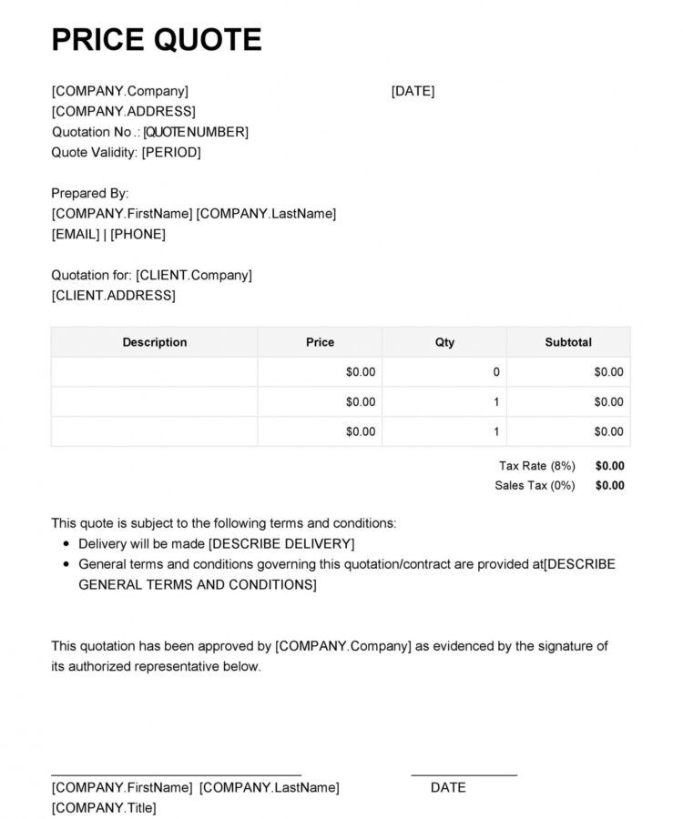 Printable Small Business Order Form Template