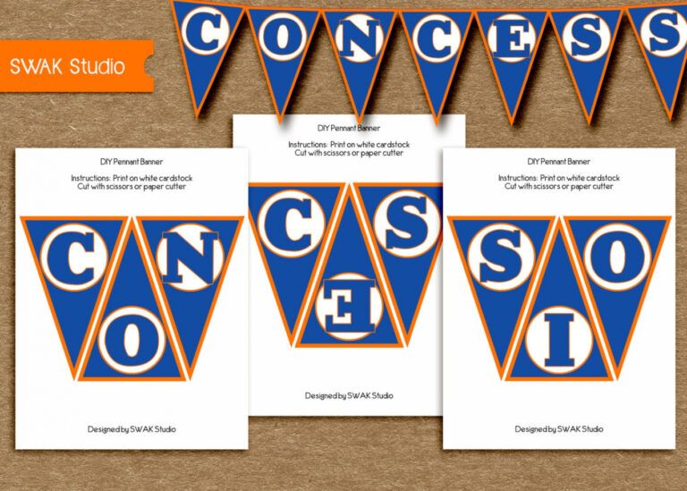 Baseball Concession Stand Menu Template