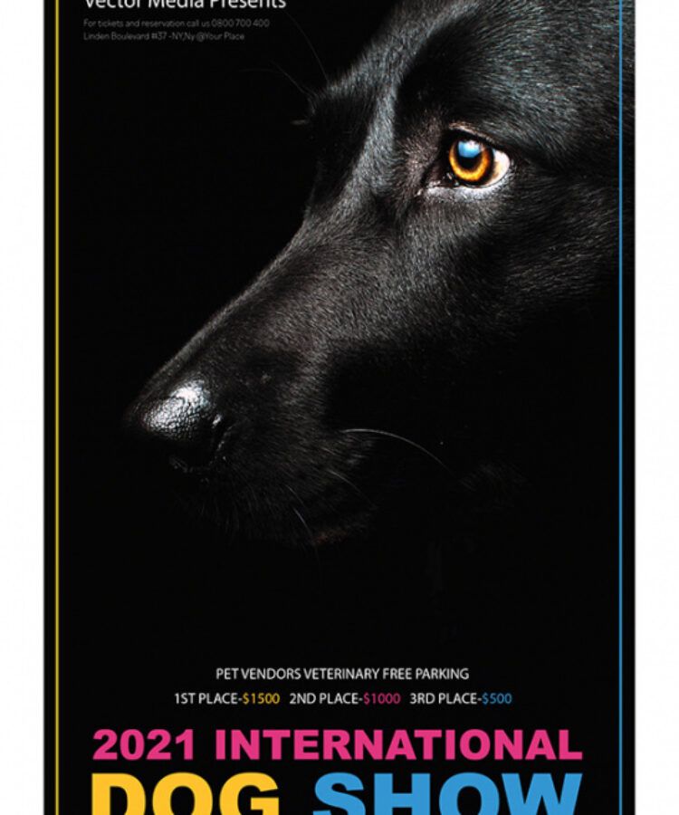 Dog Walking Poster Template