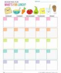School Breakfast And Lunch Menu Template