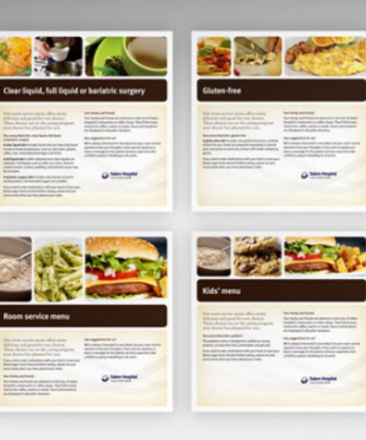 Word Food Menu Template
