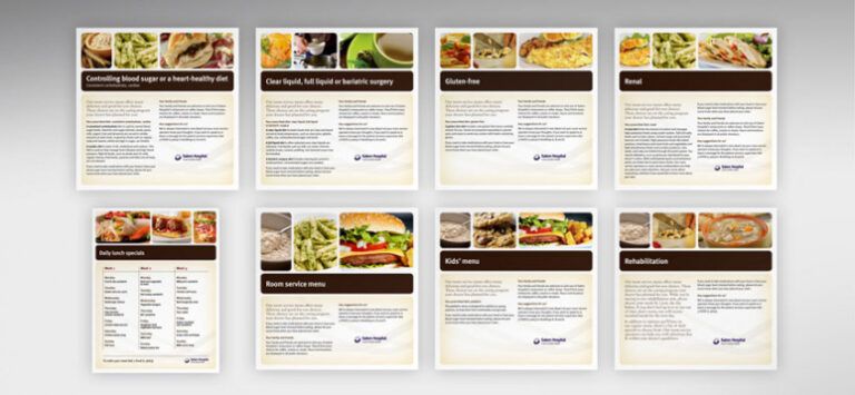 Hospital Room Service Menu Template