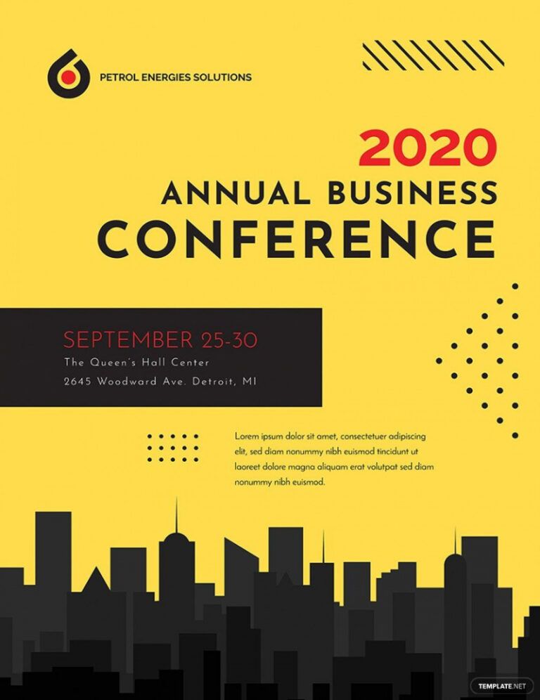 Professional Academic Conference Poster Template | Minasinternational