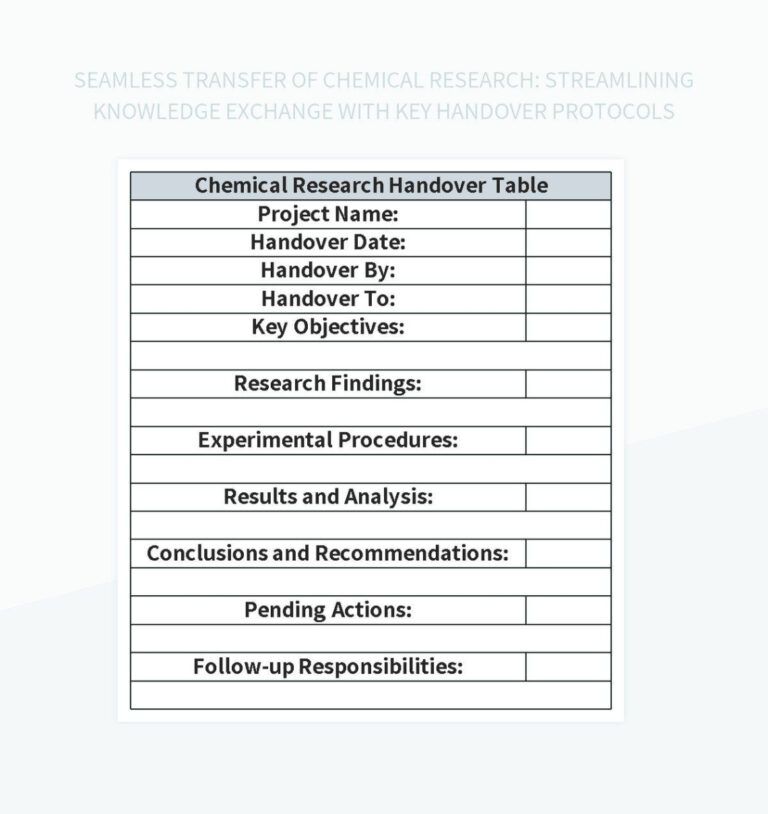 Key Handover Form Template