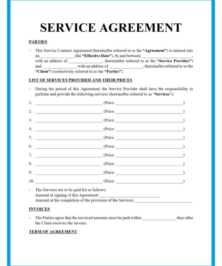 Standard Residential Lease Agreement Template